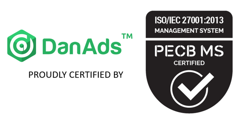 DanAds Awarded ISO 27001:2013 Certification - DanAds